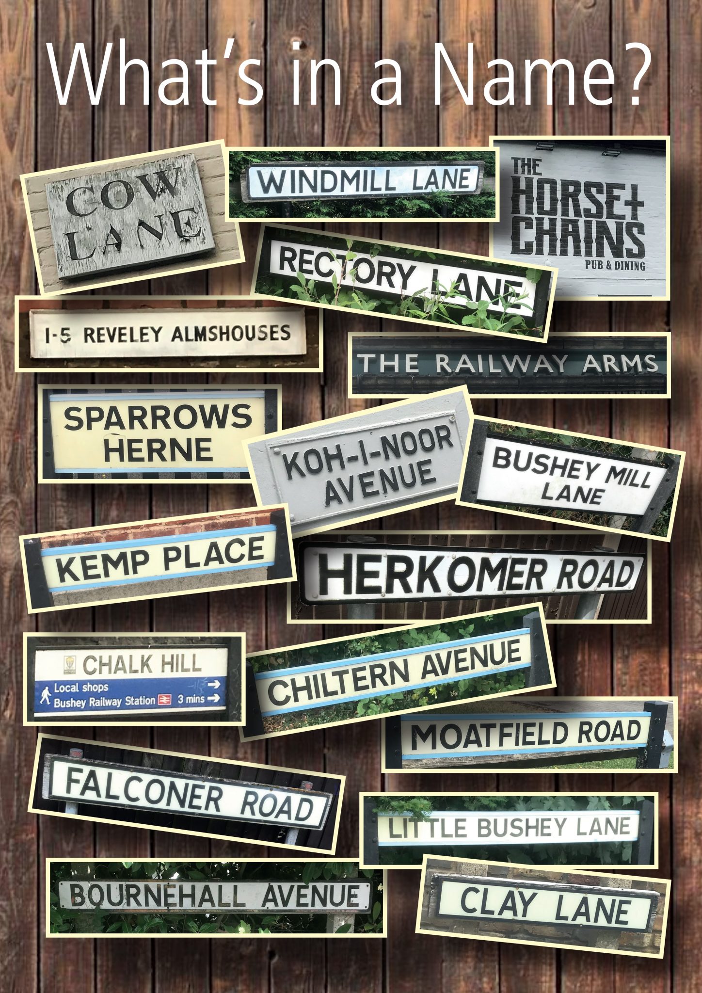 Clues for Activity 2 - street names - Bushey Museum & Art Gallery