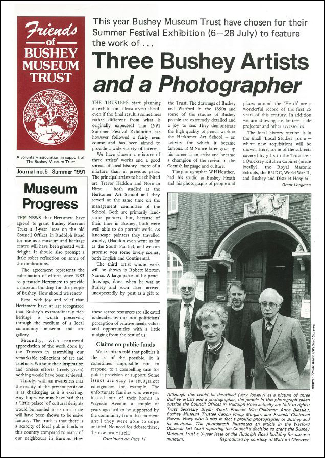 Friends of Bushey Museum Journals - Bushey Museum & Art Gallery